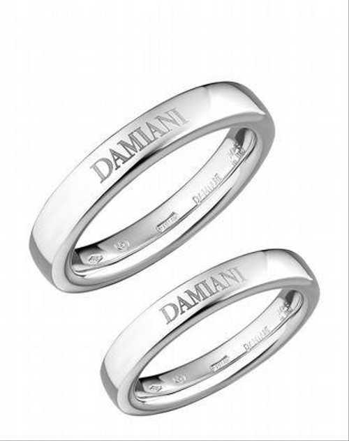 Кольцо Damiani Wedding White Gold 3.5 mm