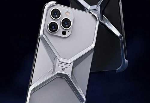 Алюминиевый чехол X для iPhone 15 pro max