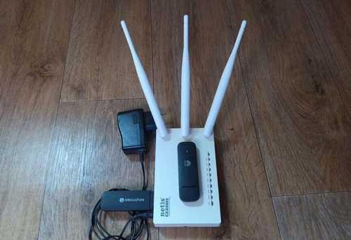 Роутер Wi-Fi + 2 модема под сим карты интернет 4G