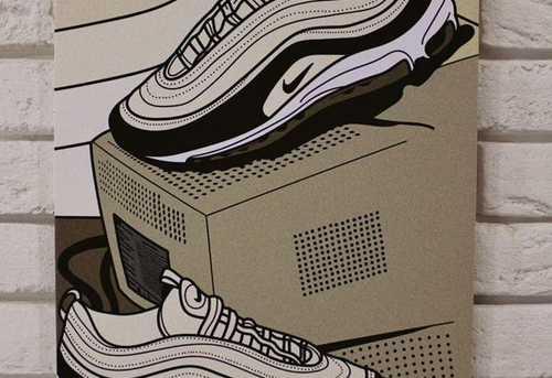 Картина Постер Плакат Nike Air Max 97