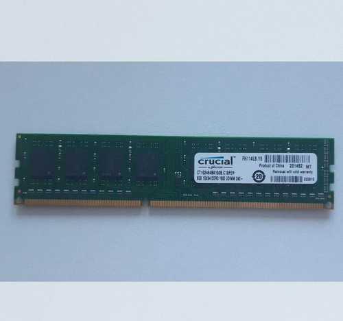 Оперативная память ddr3 8 gb 1600 crucial