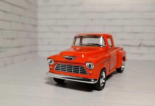 1955 Chevy Stepside Pickup Orange 1:32 Kinsmart