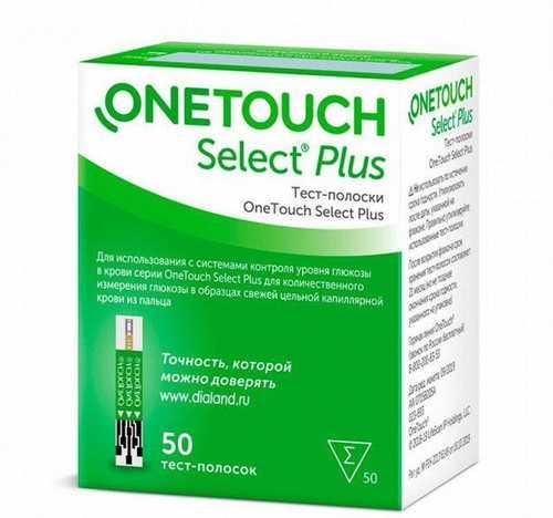 Тест-полоски ONE touch select plus N50(4 шт.)