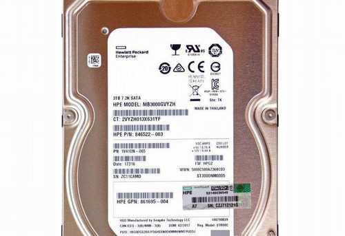 Жесткий диск HP Enterprise 3Tb MB3000gvyzh