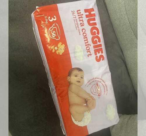 Подгузники huggies ultra comfort 3 56 штук