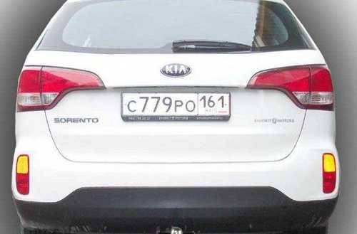 Фаркоп тип шара F с нерж накладкой для Kia Sorento