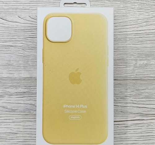 Чехол Apple Silicone Case iPhone 14 Plus желтый