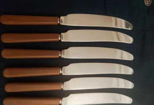Ножи столовые с коричневыми ручками СССР