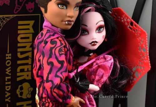 Monster High Дракулаура и Клод Вульф Холидей Лав