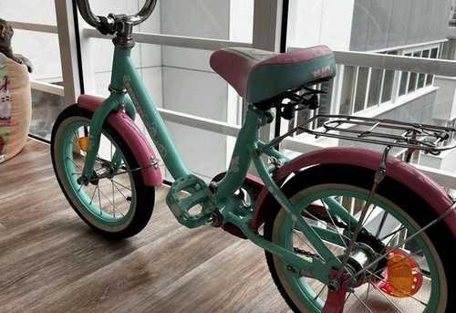 Велосипед детский для девочки 14 радиус