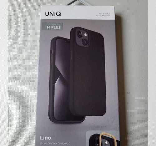 Чехол Uniq Lino на iPhone 14 Plus новый