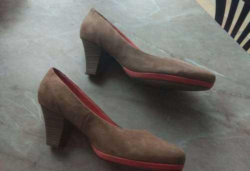Туфли женские натуральная замша, размер 40