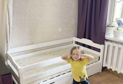 Детская кровать «Софа» в Белом цвете