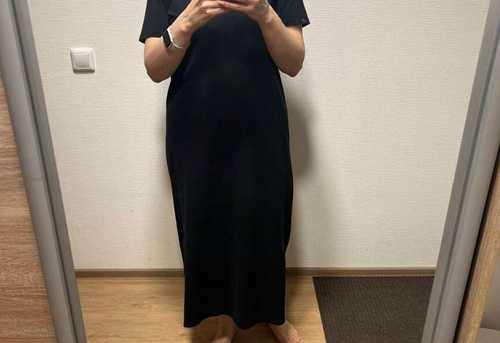 Платье черное х/б, 46 размер