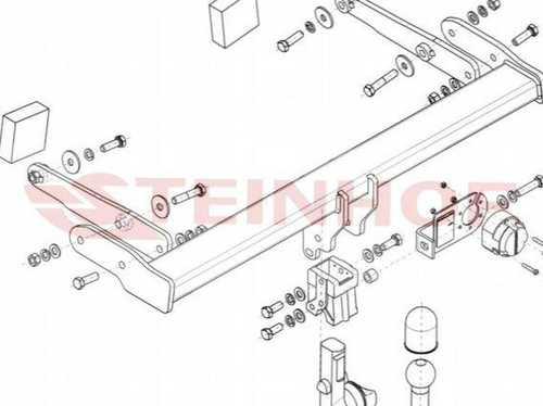 Фаркоп Audi A4 (B9) седан/универсал, Quattro