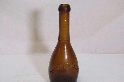 Бутылка пивная "Вальдшлесхен" Рига 19 век №9339