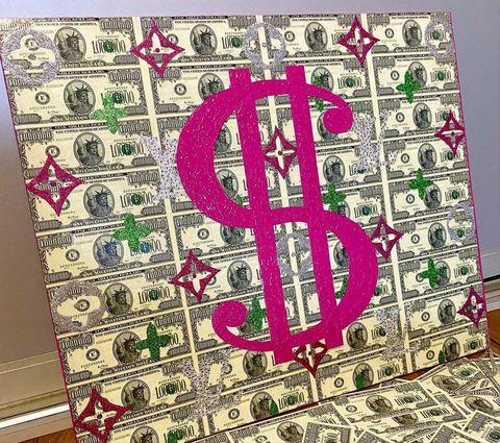 Картина «Розовый доллар»