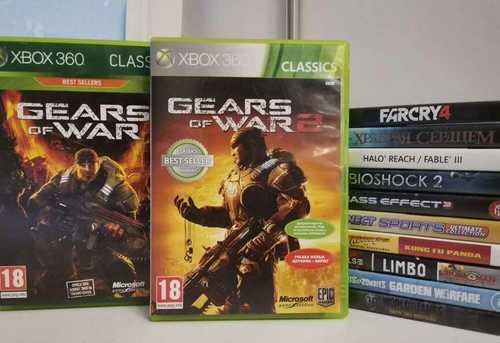 Gears of War 1,2 лицензионные игры на xbox 360