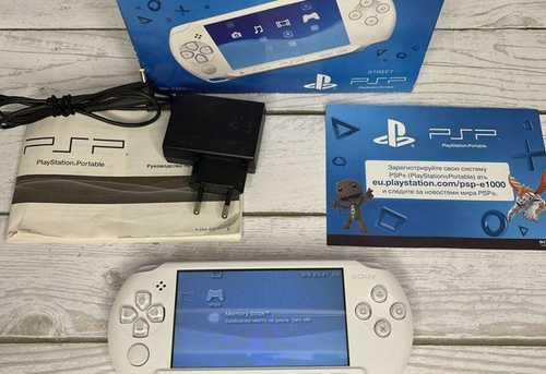 Sony PSP e1008 white прошита 200игр