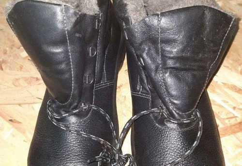 Ботинки мужские кожаные утепленные размер 45