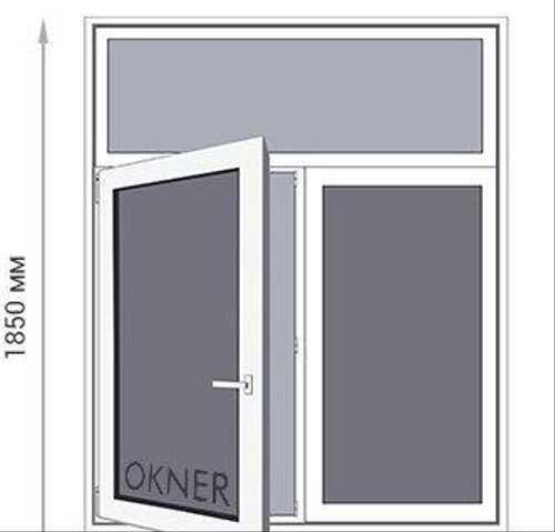 Т-Окна старый фонд 1150х1850 одна створка под ключ