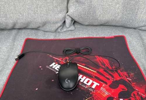 Игровая мышка logitech g102 + коврик игровой