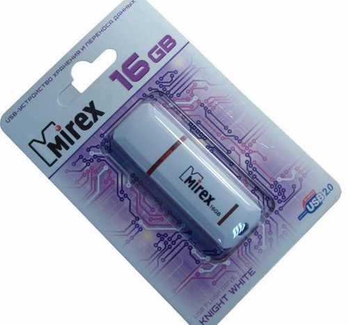 Флешка 16 гб USB Mirex Knight White