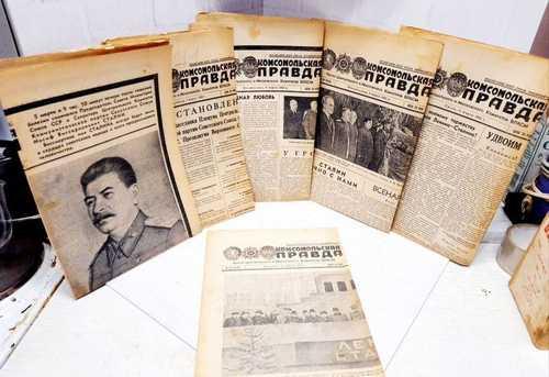 Газета "Комсомольская правда" о Сталине 6-11.03.53