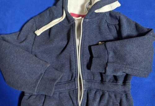 Толстовка button blue 98 размера