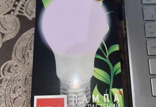 Лампа Е27 для растений A60 agro, новая