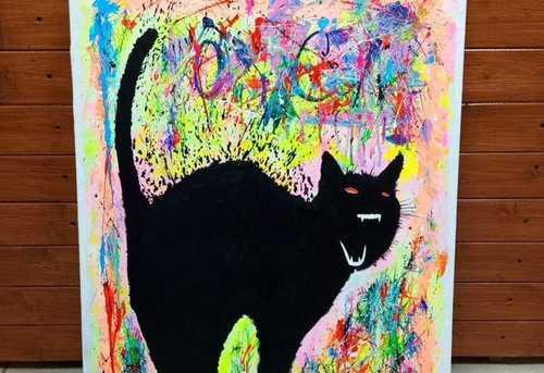 Картина "Черный кот"