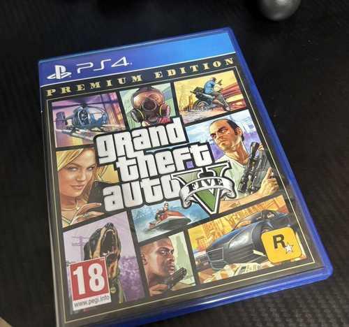 Диск на ps4 gta 5