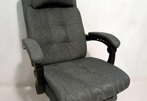 Компьютерное кресло руководителя из ткани. Новое