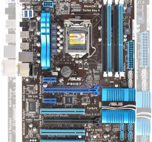 Asus P8H67 LGA1155 H67 ATX 4DDR3 не раб. 4 sata3G