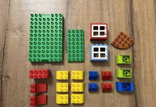 Лот Лего Дупло пластины, окна и детали