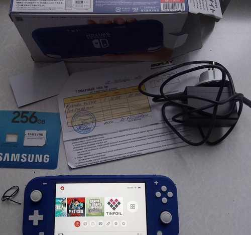 Nintendo switch lite прошитая 256 gb