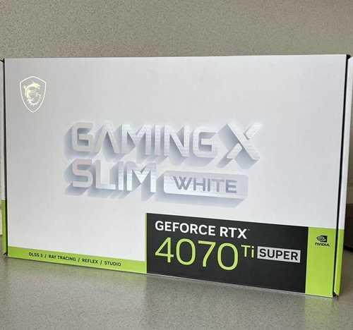 MSI GeForce RTX 4070 ti super gaming x slim white