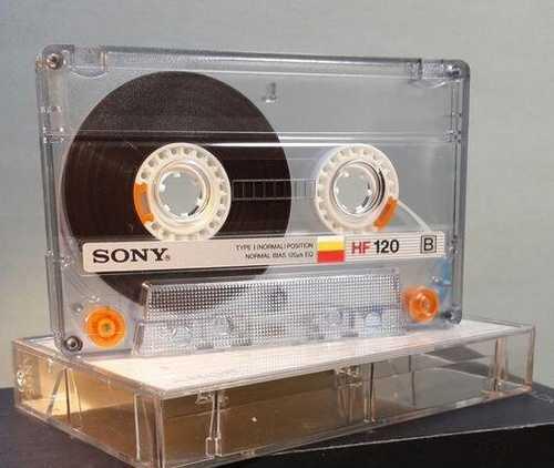 Аудиокассета sony HF-120 (1986). Запись в подарок