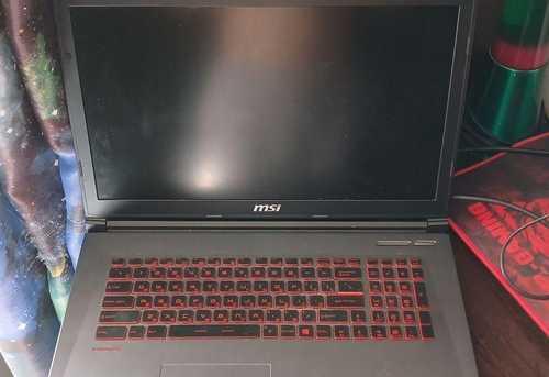 Ноутбук MSI gv 72