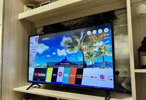 Огромный телевизор LG 43"(110см) 4K, wi-fi, SMART