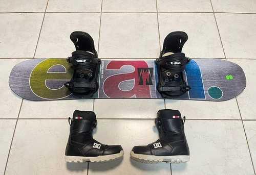 Детский сноуборд комплект Elan - 115 + Dc - 34