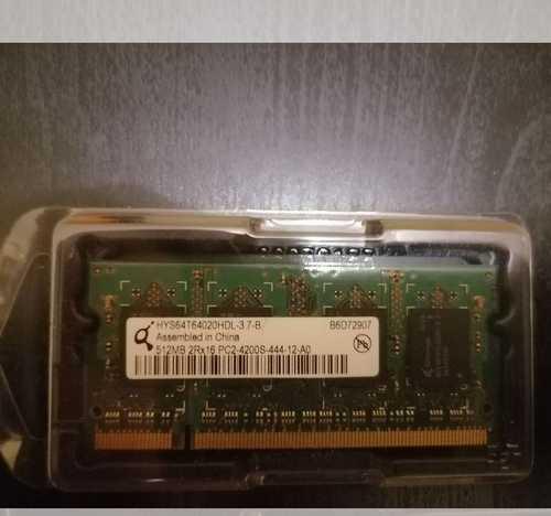 Озу для ноутбука DDR2 Hynix sodimm 512mb