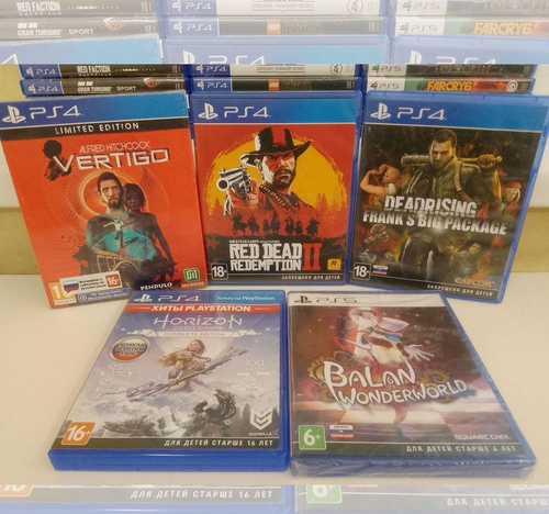 PS4 Vertigo/ RDR/ Dead Rising/ Horizon/ Balan