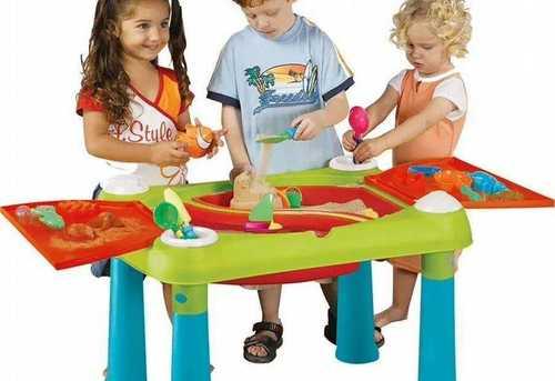 Детский стол для веселых игр с песком водой