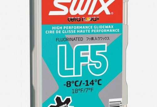 Мазь скольжения твёрдая Swix LF5 Turquoise 60грамм