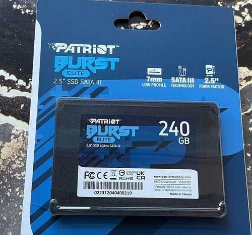 SSD patriot 240gb 2.5