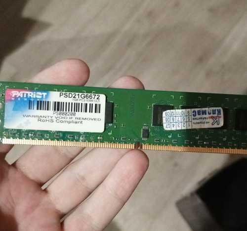 Оперативная память ddr2 1gb patriot