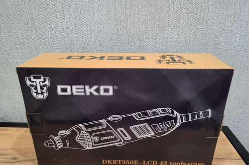 Гравер deko dkrt350-LCD 43 оснастки + кейс