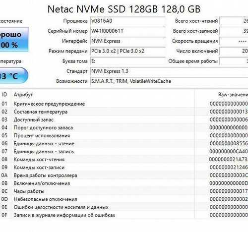Ssd m2 128GB N930ES