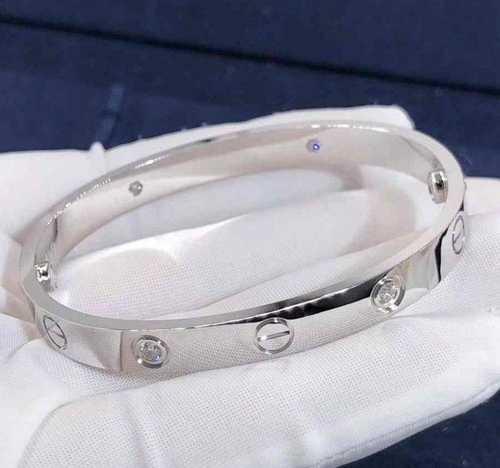 Браслет Cartier Love с 4 бриллиантами 0,42 ct